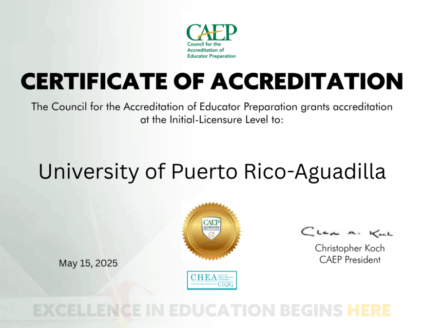 Accreditation Status – Educator Preparation Program